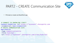 SharePoint hub sites in Office 365 | PPT