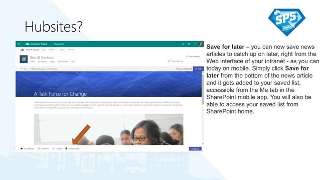 SharePoint hub sites in Office 365 | PPTX