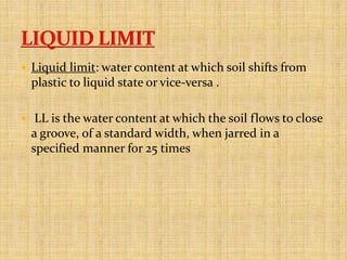 Standard Penetration Test & Liquid Limit,Plasticity Limit | PPTX