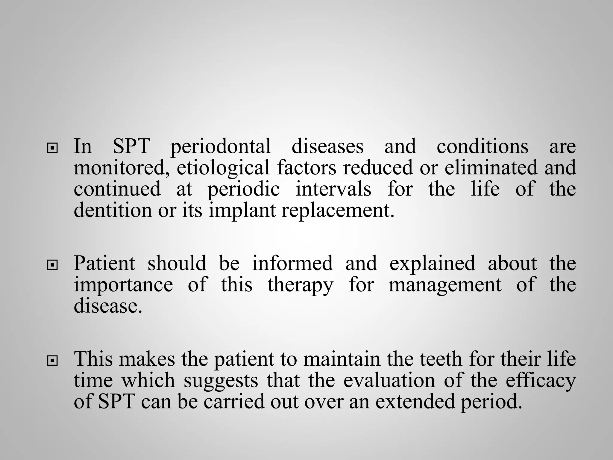 Supportive Periodontal Therapy | PPTX