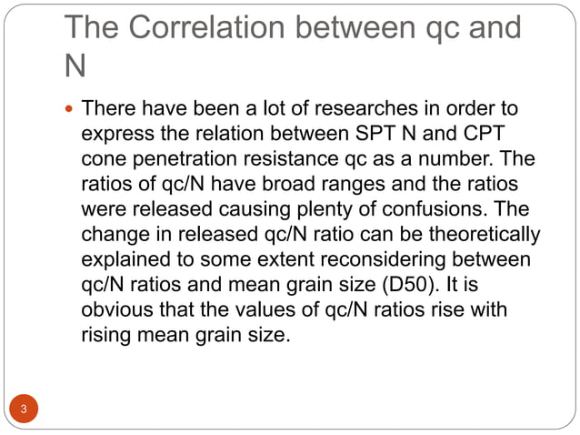 Spt cpt correlation | PPTX