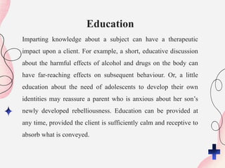 A brief presentation on Supportive Psychotherapy | PPTX