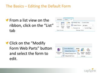 Using jQuery to Maximize Form Usability | PPTX