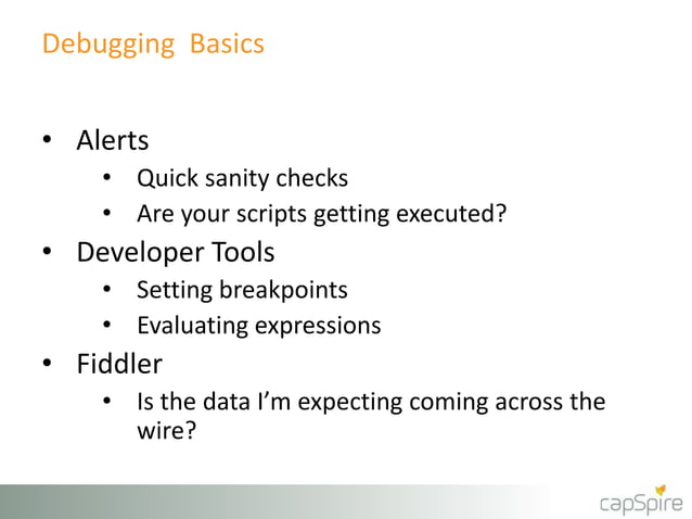 SPTechCon 2014 How to develop and debug client side code in SharePoint ...
