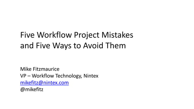 Workflow best practices | PPT
