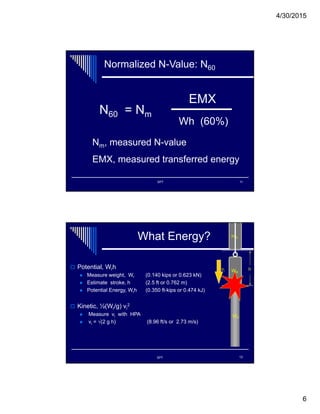 Spt energy calibration frank rausche | PDF