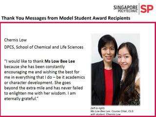 SP thank you messages from model student award recipients | PPT ...