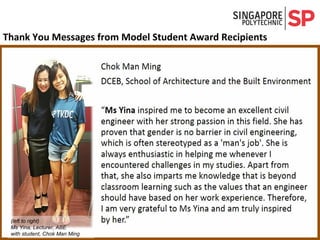 SP thank you messages from model student award recipients | PPT