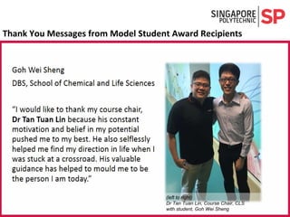 SP thank you messages from model student award recipients | PPT