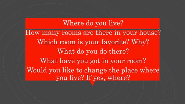 Topic: The Place Where You Live-Speaking Questions for Warm-ups | PPT