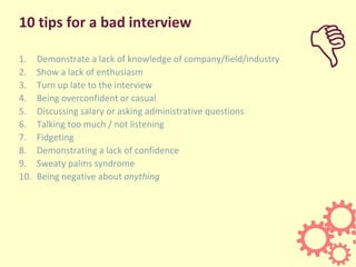 How to succeed at interviews | PPTX