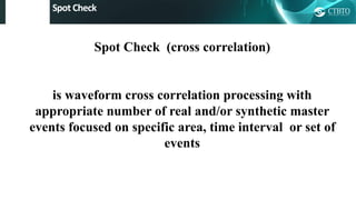 Automatic and interactive spot check of the IDC bulletins (REB, SEL3 ...