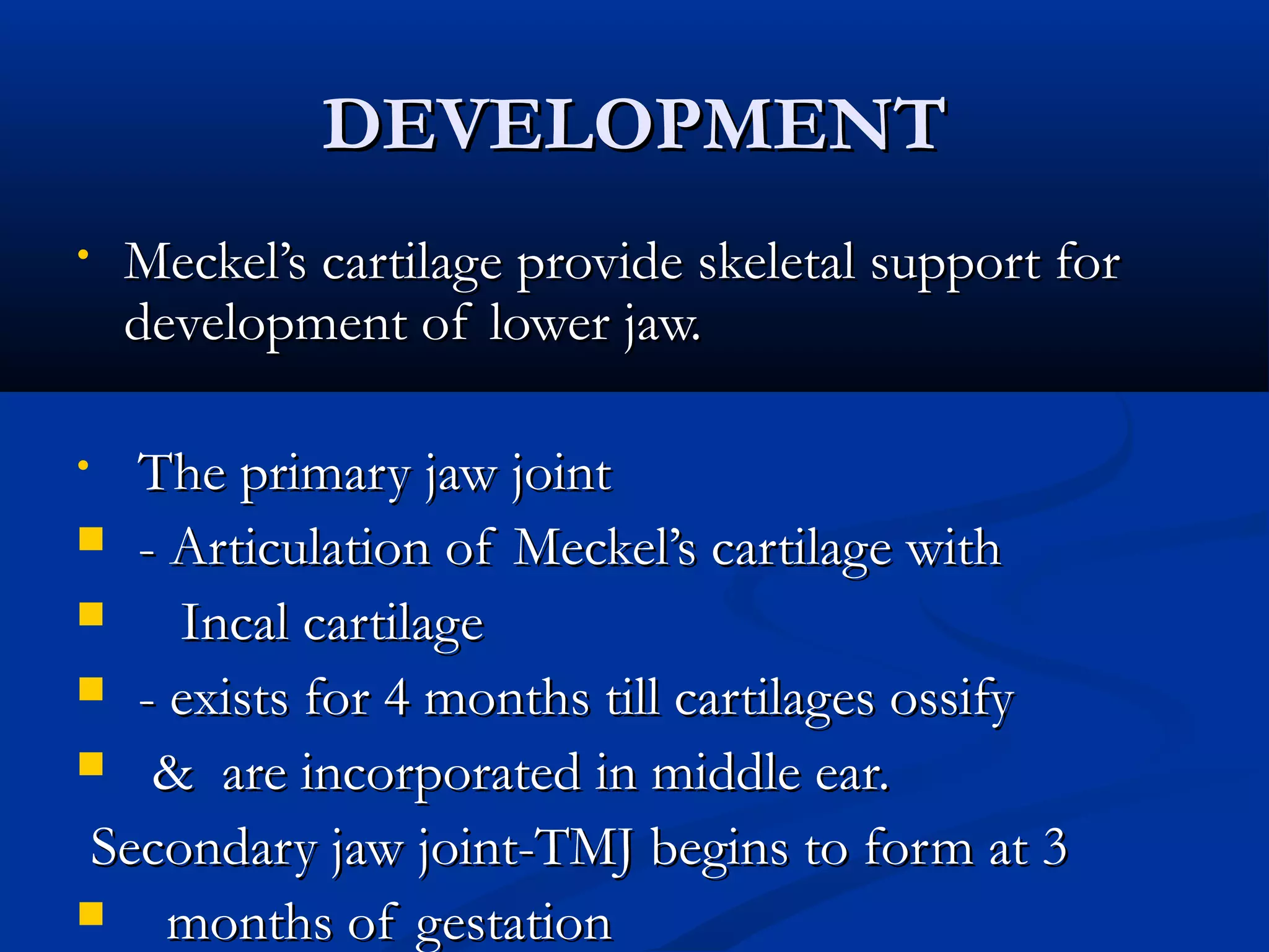 temporomandibular joint-development and anatomy | PPT