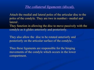 temporomandibular joint-development and anatomy | PPT