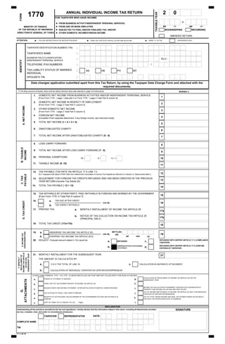 Spt tahunan pph wajib pajak orang pribadi formulir 1770 | PDF