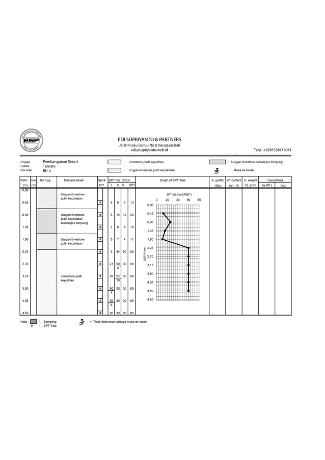 Spt test report | PDF