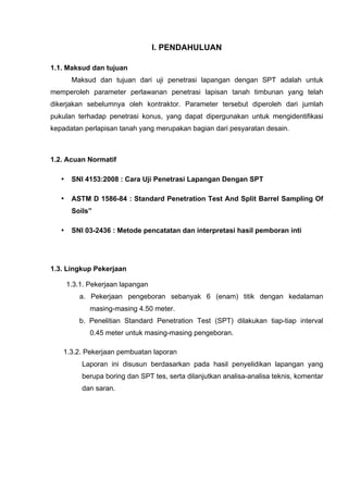 Spt test report | PDF