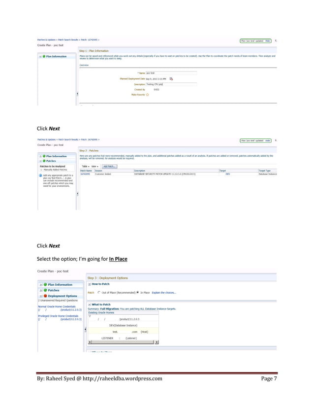 CPU/SPU patch deploy through OEM 12c in offline mode | PDF