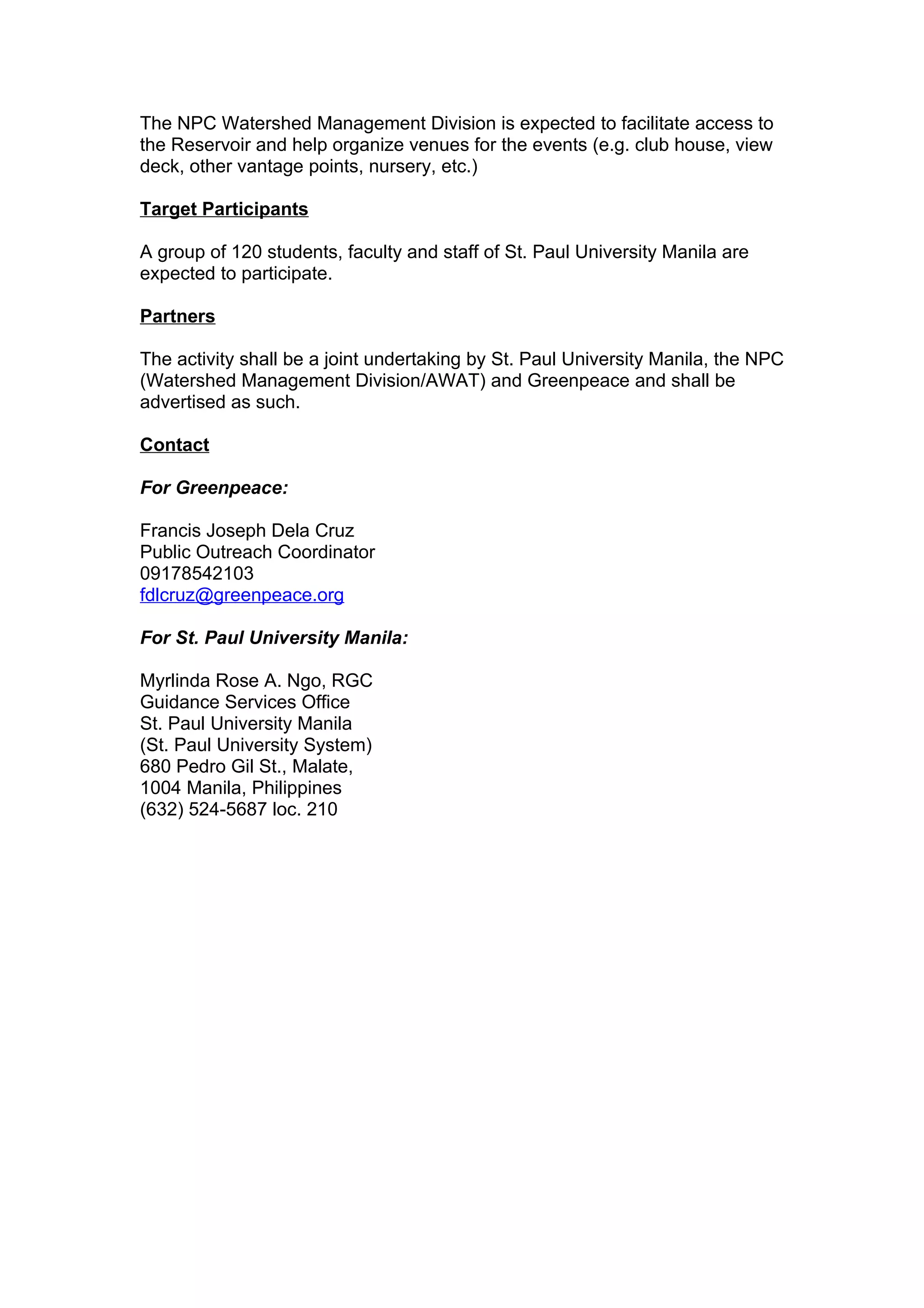 Spu m proposal for npc | DOC