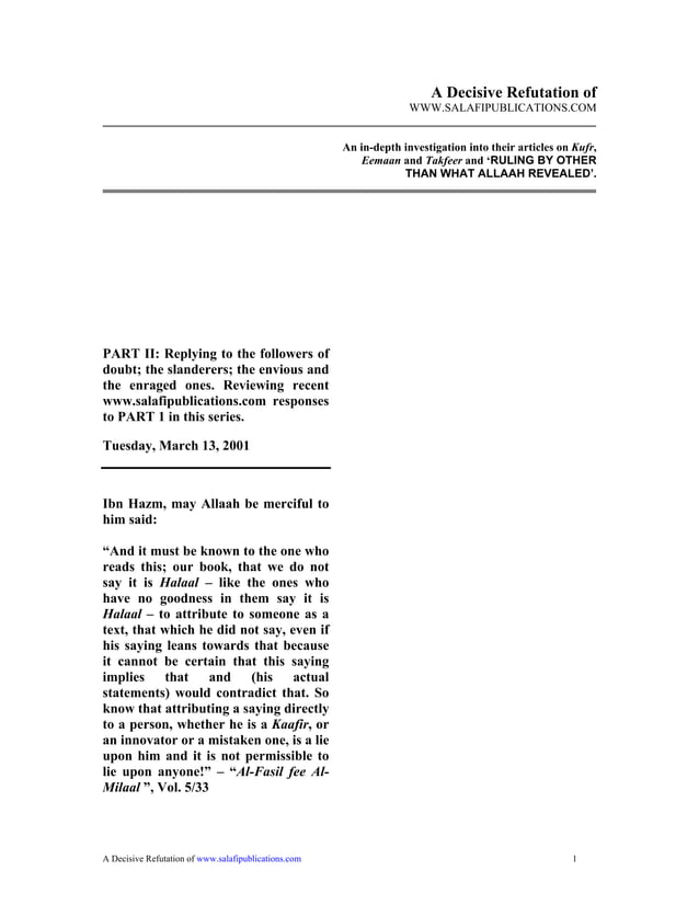 Spubs Refutation2[1] | PDF