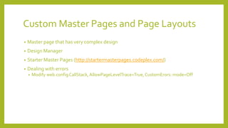 SharePoint 2013 Branding | PPTX | Web Design and HTML | Internet
