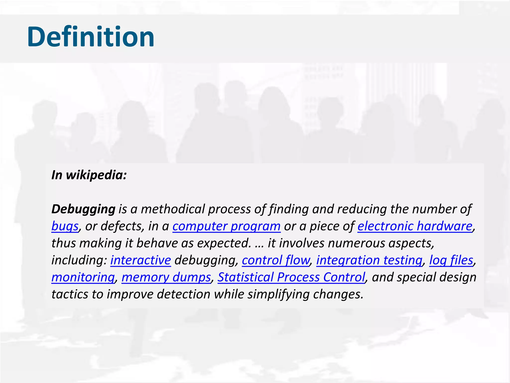 Spug pt session2 - debuggingl | PPTX