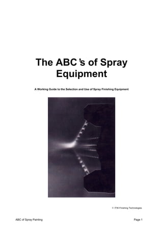 THE ABC OF SPRAY EQUIPMENT | PDF