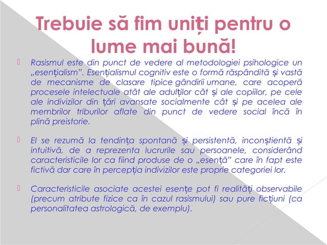 Spune stop rasismului | PPT
