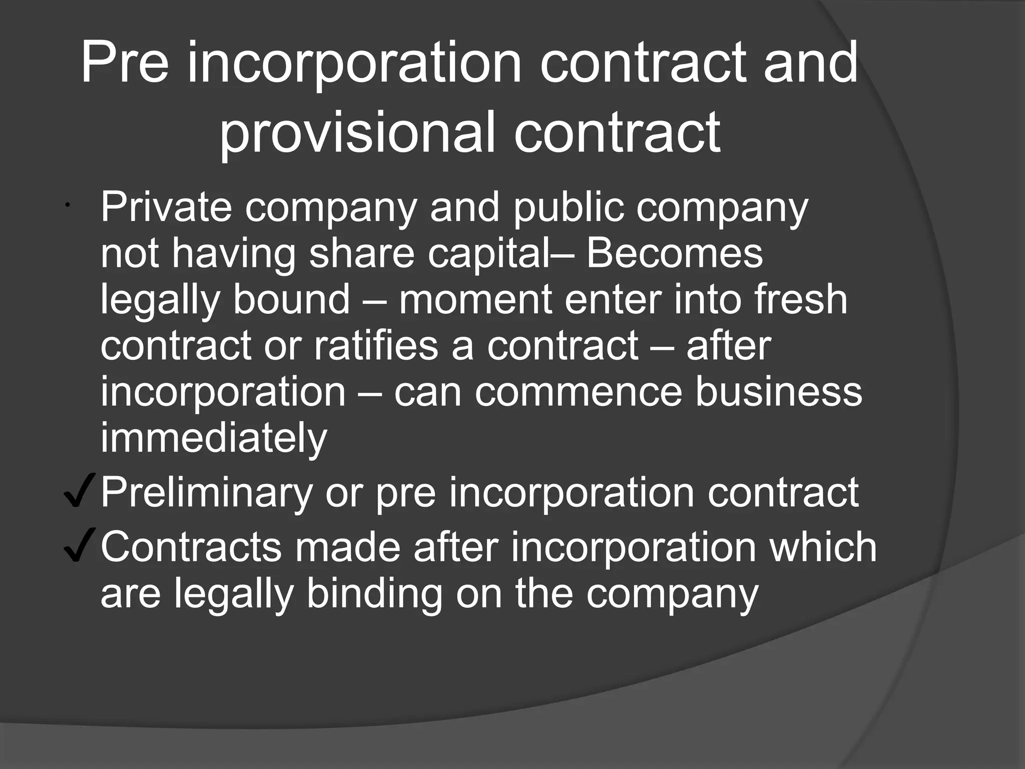 Secretarial practice - Stages of incorporation | PPTX