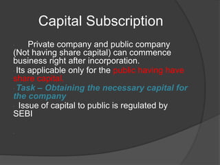Secretarial practice - Stages of incorporation | PPTX