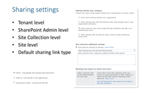 SPUnite17 External Sharing in SharePoint Online | PPT