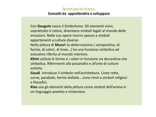 Spunti per il tema uso del simbolo | PPTX