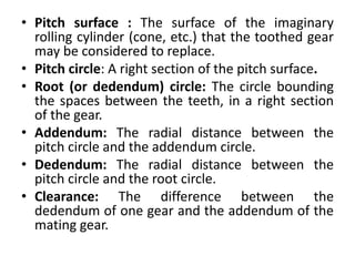 Spur gear and design of spur gear | PPTX