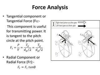 Spur gear and design of spur gear | PPTX | Physics | Science