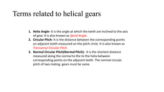 Spur gear and helical gear | PPTX