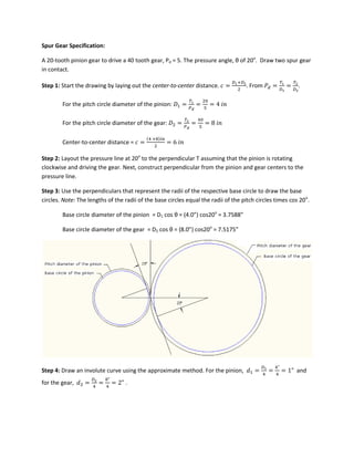 Spur gear pinion and gear | PDF