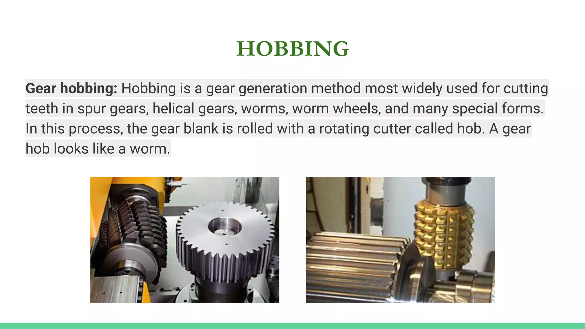 Spur gears and its manufacturing processes | PDF