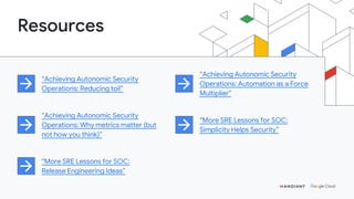 SOC Lessons from DevOps and SRE by Anton Chuvakin | PPTX