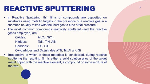 Sputtering ( Microelectronics & IC Technology ) | PPTX | Chemistry | Science