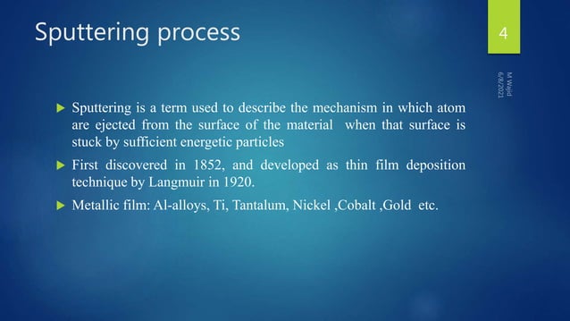 Sputtering process and its types | PPTX | Chemistry | Science