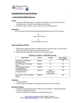 Sputum examination | PDF