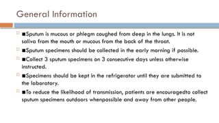 Collection and preservation of Sputum.pptx