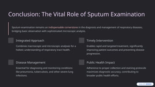 Sputum-Examination physical chemical and microscopic | PPTX