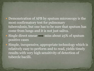 TB-Sputum AFB Test | PPTX