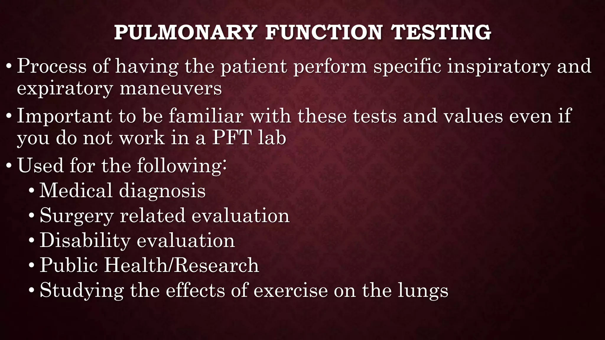Sputum, chest x rays & spirometry | PPTX