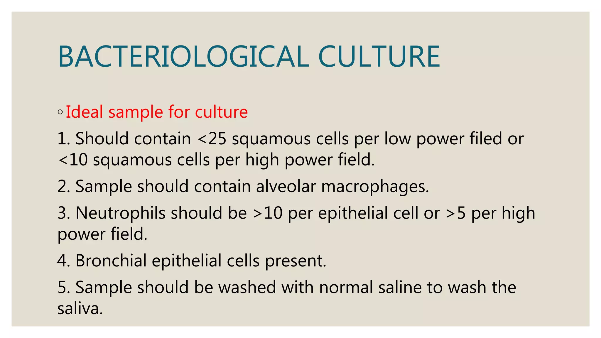 Sputum examination cytology and microscopy | PPTX