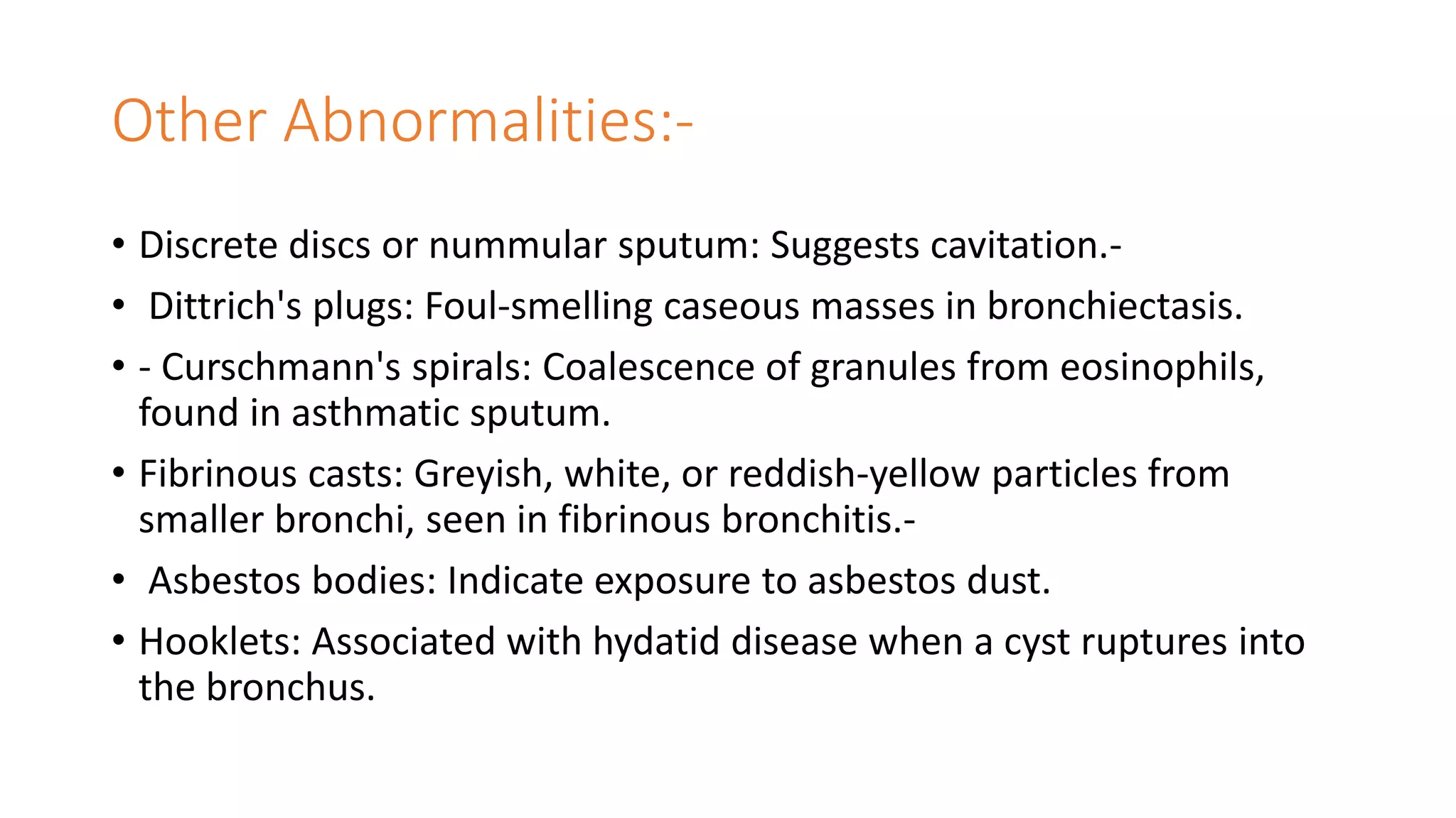 sputum respiratory expectoration (1).pptx | Lung and Respiratory Health ...