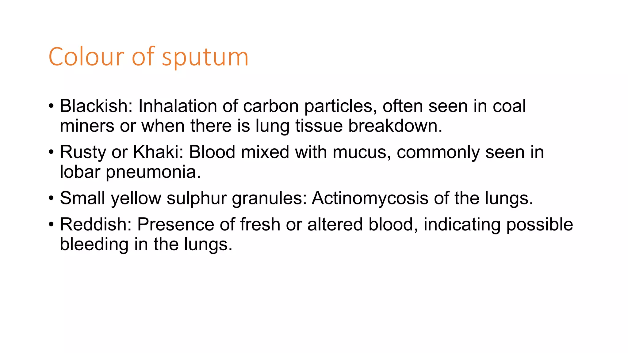 sputum respiratory expectoration (1).pptx | Lung and Respiratory Health ...