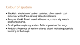 sputum respiratory expectoration (1).pptx | Lung and Respiratory Health ...