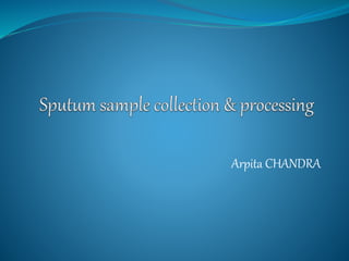 Mucopurulent Sputum Sample